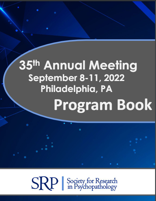 Program Books | Society for Research in Psychopathology